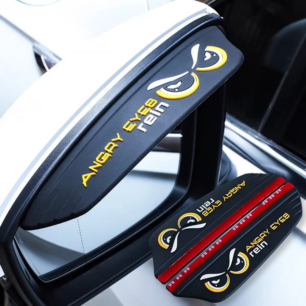 2 шт, универсальное боковое зеркало заднего вида, дождевик, защита для бровей, солнцезащитный козырек, автомобильные аксессуары для автомобиля, боковое зеркало заднего вида