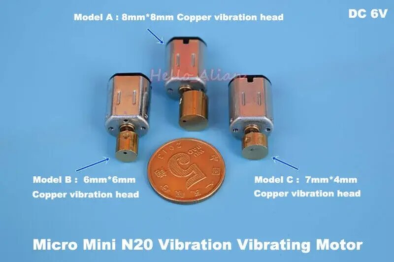 Вибромотор DC 5V 6V Mini N20