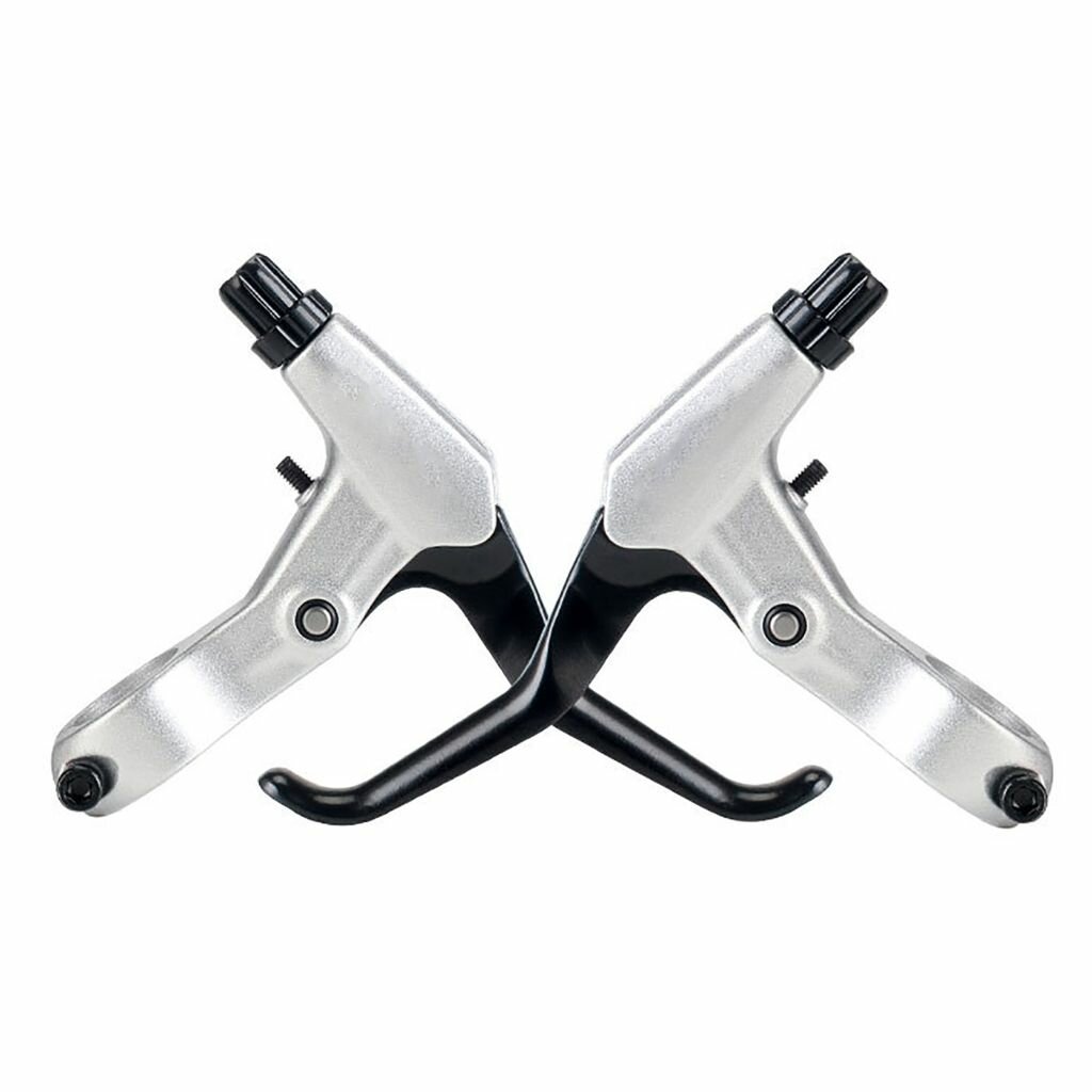 Запчасти для велосипедов, Ручки тормоза из алюминиевого сплава - серебряные, 1 пара