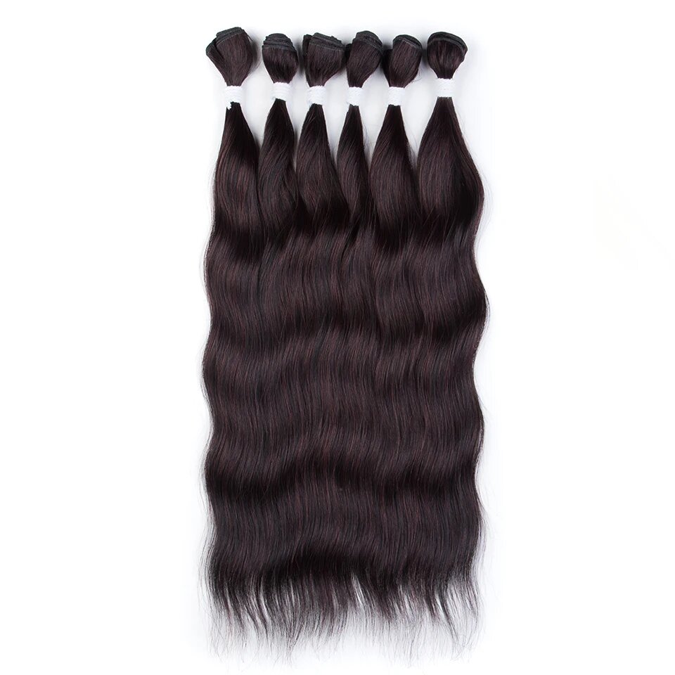 FASHION IDOL Синтетические пучки волос естественная волна ombre блондинка коричневый 6 шт. M390