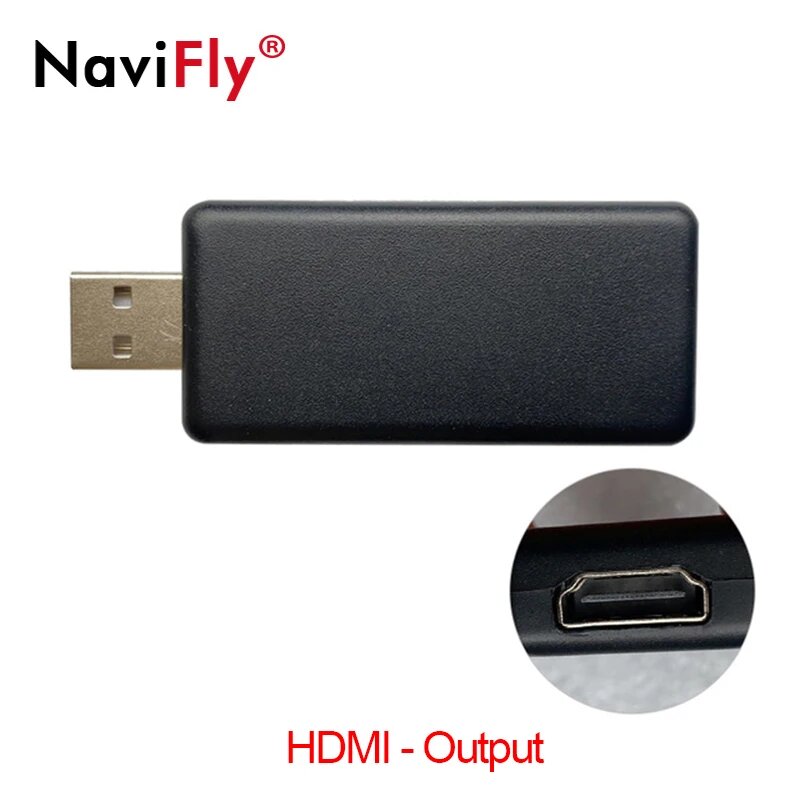 NaviFly USB - HDMI адаптер, черный