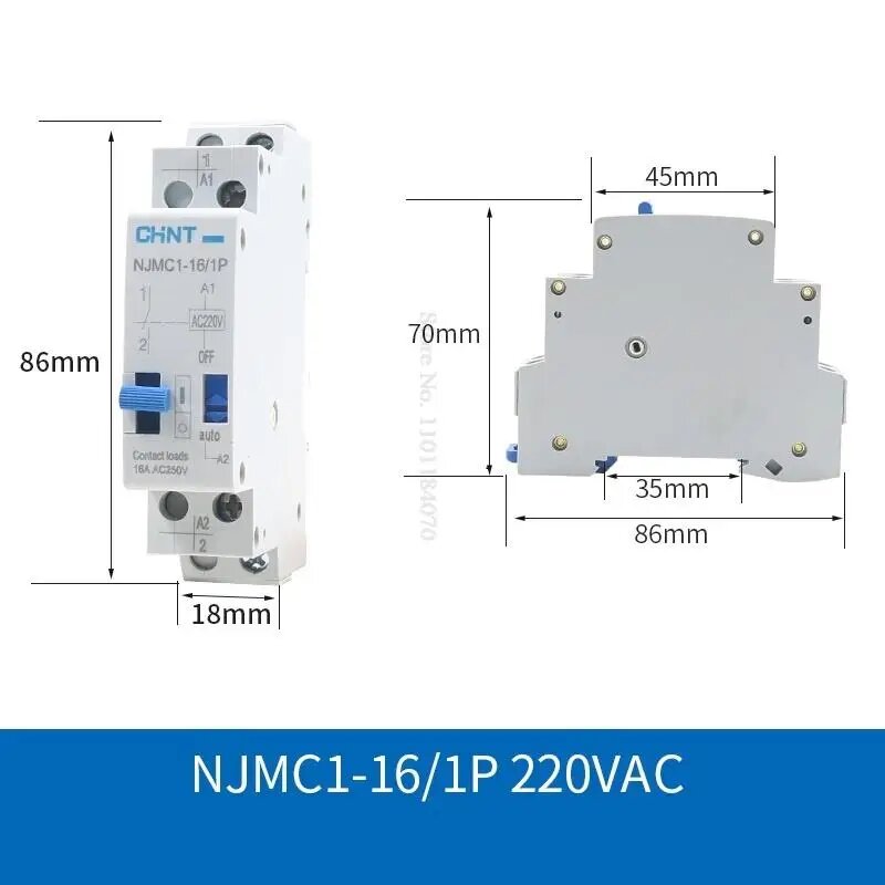 Реле импульсного сигнала CHNT NJMC1-16 1P AC220V