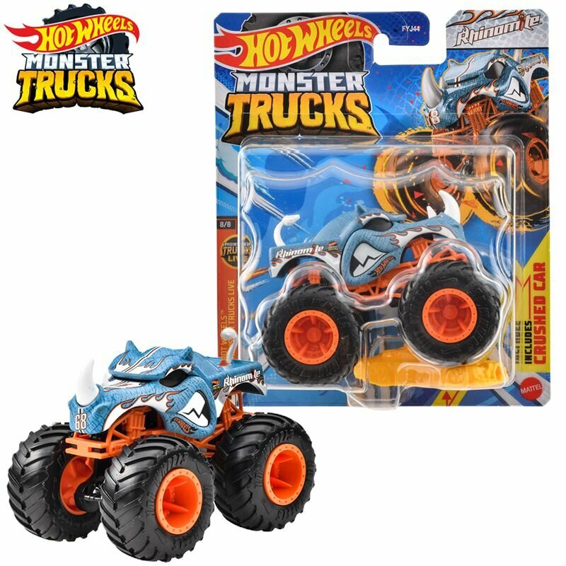 Машинка Mattel Hot Wheels Monster Trucks (Монстр трак) 2024 FYJ44 Rhinomite