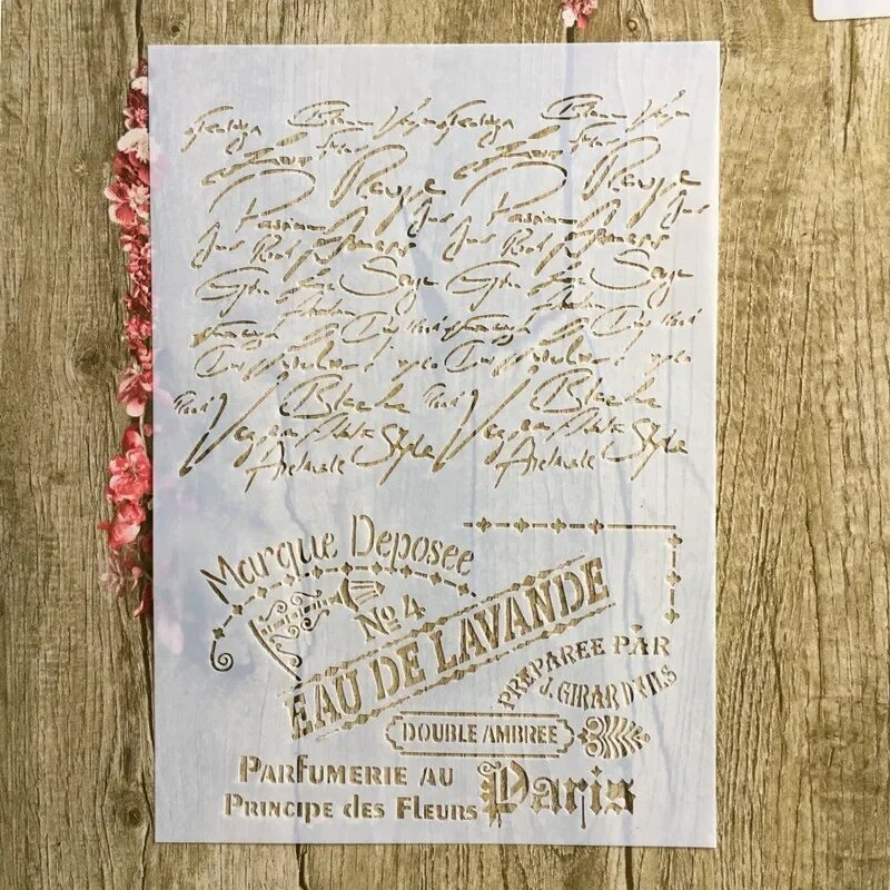 Трафарет для рисования "Eau de Lavande", 29*21 см, цвет 56083