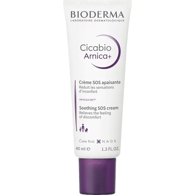 Крем BIODERMA CICABIO Arnica+, успокаивающий, для лица, 40мл
