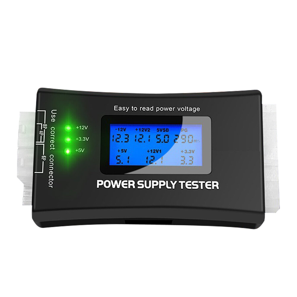 Портативный ATX Обнаружение мощности инструмент компьютеров Host Power Tester ЖК -дисплей дисплей Шасси