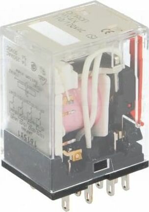 Реле OMRON MY4N AC110/120 (S) Реле электромагнитное 4PDT Uобмотки 115ВAC 5A/220ВAC 1,2ВА 1шт