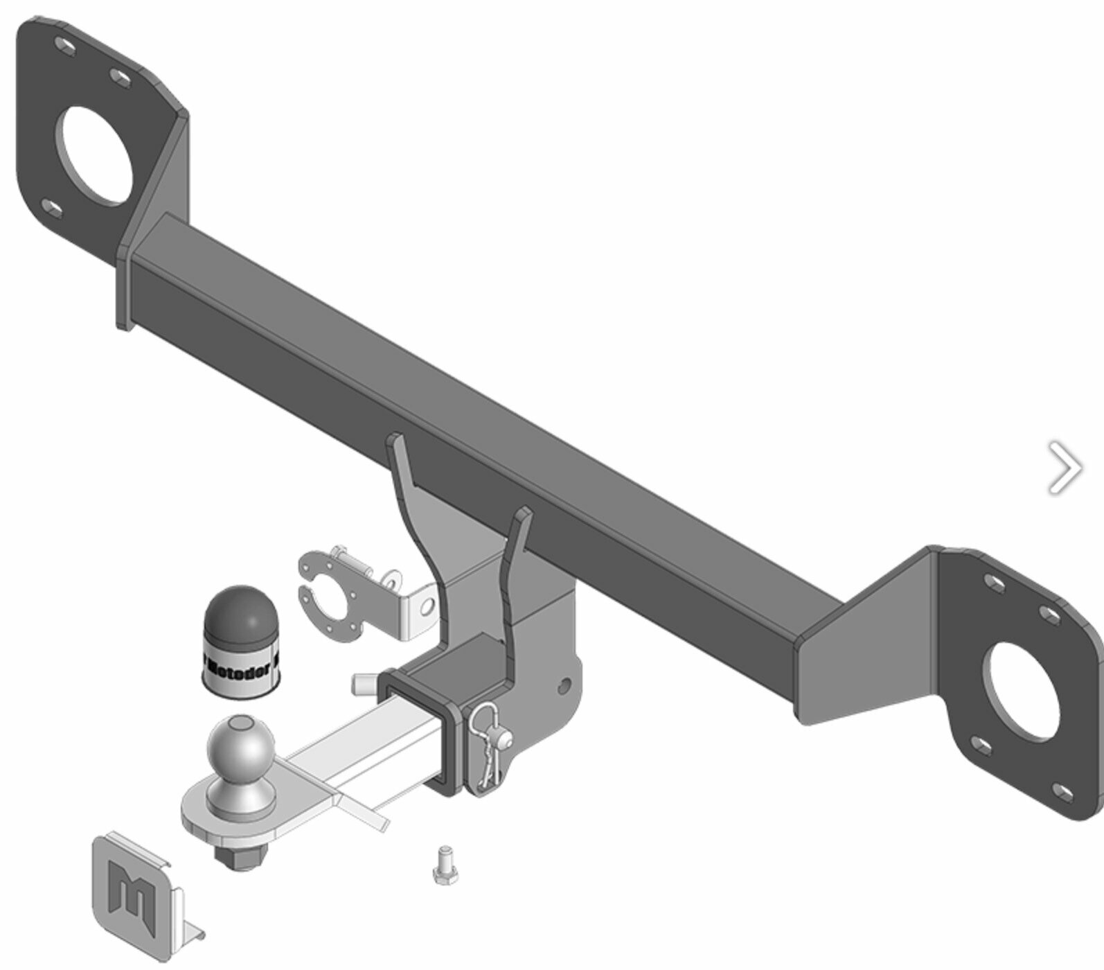 Фаркоп с эл-кой Smart для Geely Atlas с 2024 г. (оцинк. Шар) (паспорт и сертификат в комплекте) 94209-E. Motodor