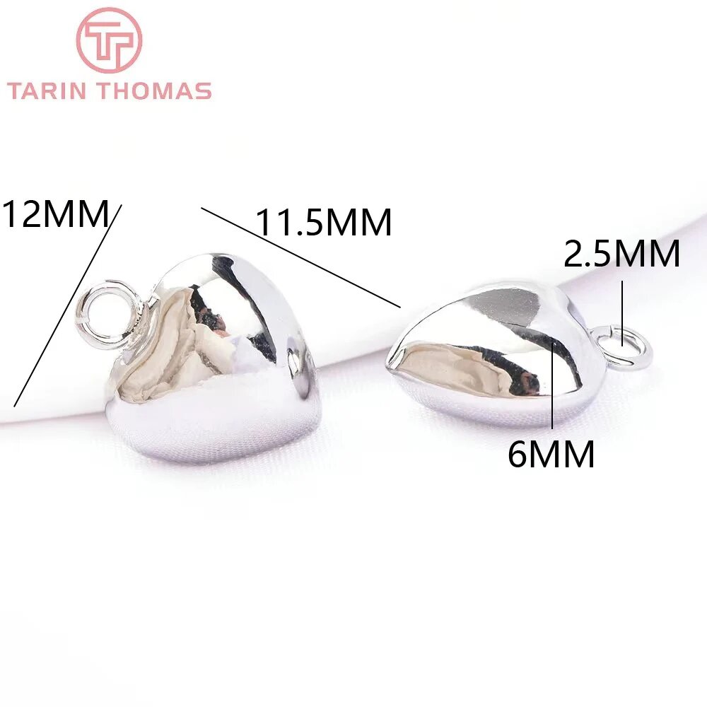 Подвески TARIN THOMAS, 12 мм, Platinum Color