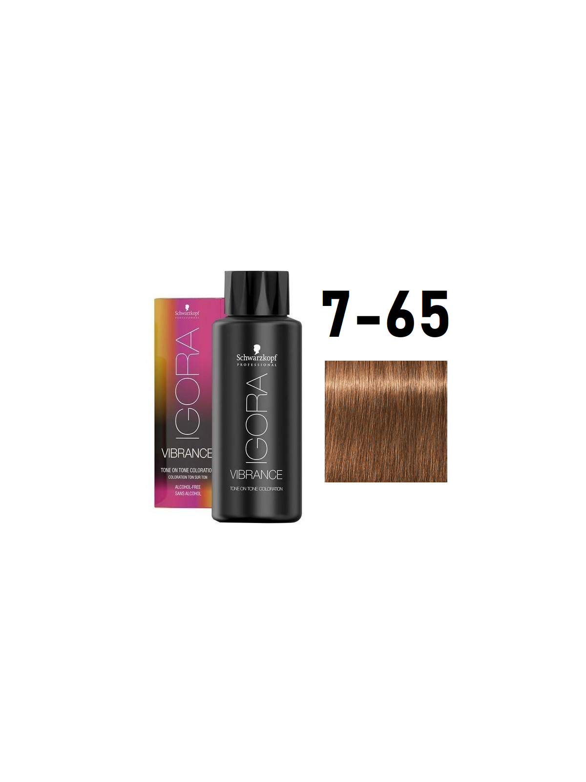 Schwarzkopf Professional Schwarzkopf Igora Vibrance 7-65 - Краситель тон-в-тон средний русый шоколадно-золотистый 60 мл