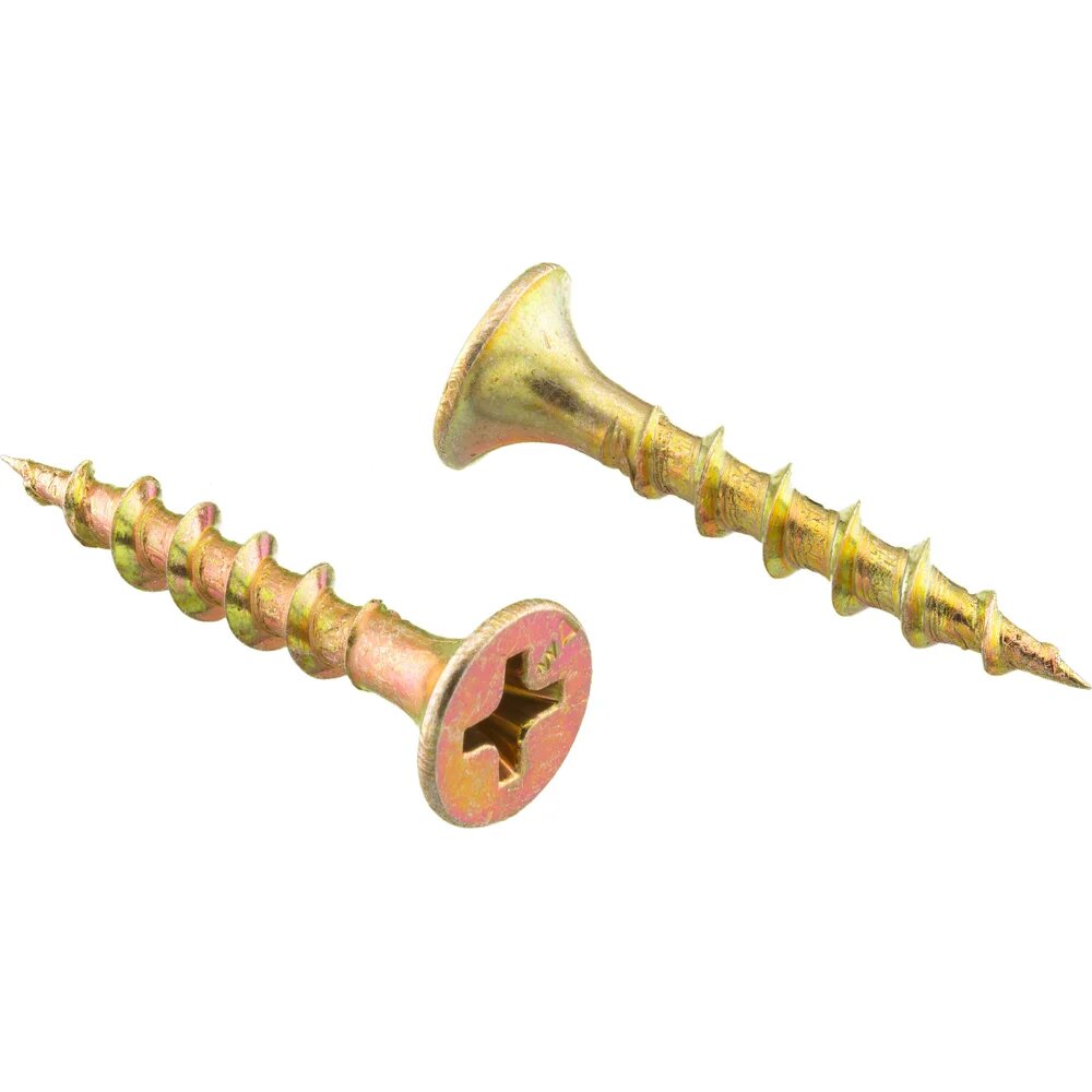 BOWT Саморезы по дереву, для гипсокартона желтые 3,5x25 200 шт Z02208