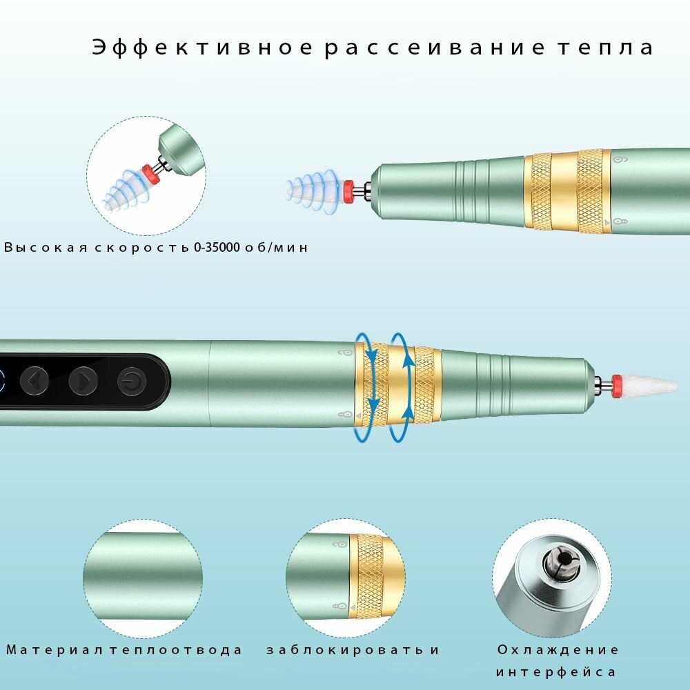 Ywy. горячиеПрофессиональная портативная машинка для маникюра и педикюра 35000 об/мин, машинка для маникюра, фрезер с чехлом для хранения