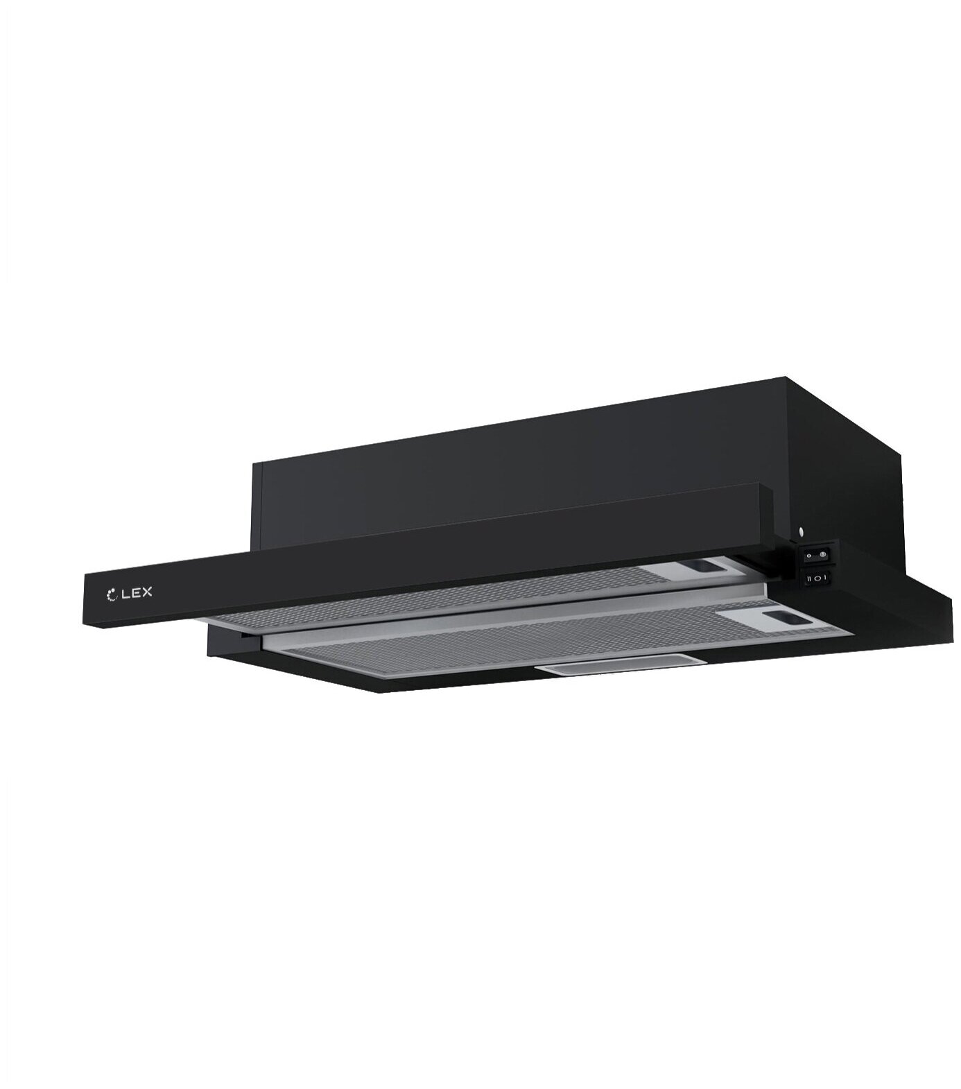 Вытяжка встраиваемая Lex Hubble 500 черный управление: кнопочное (1 мотор)