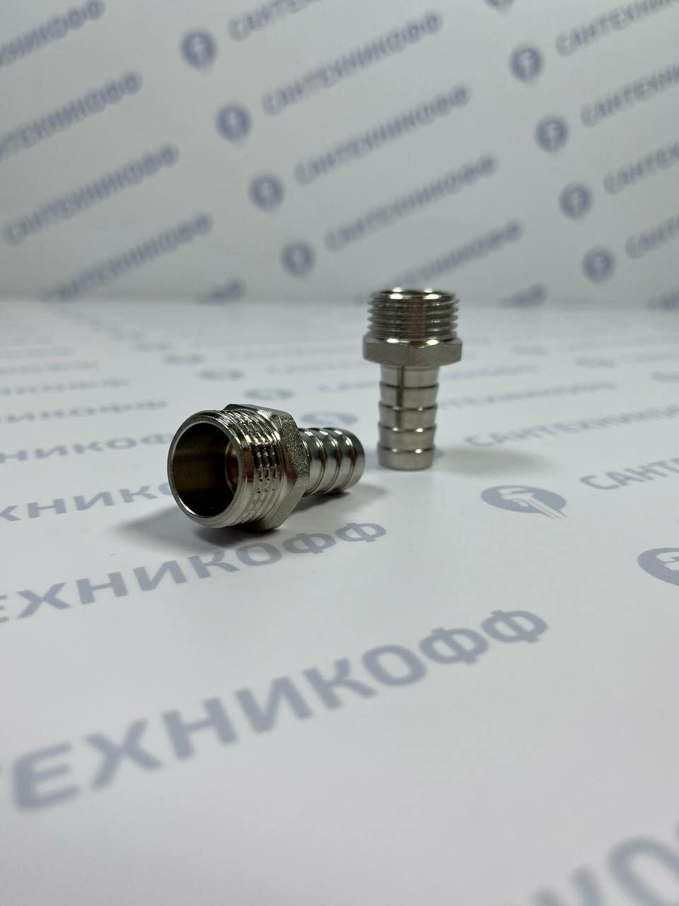 Штуцер 14х1/2"Н TERMA, никель - 2 штуки (06223)