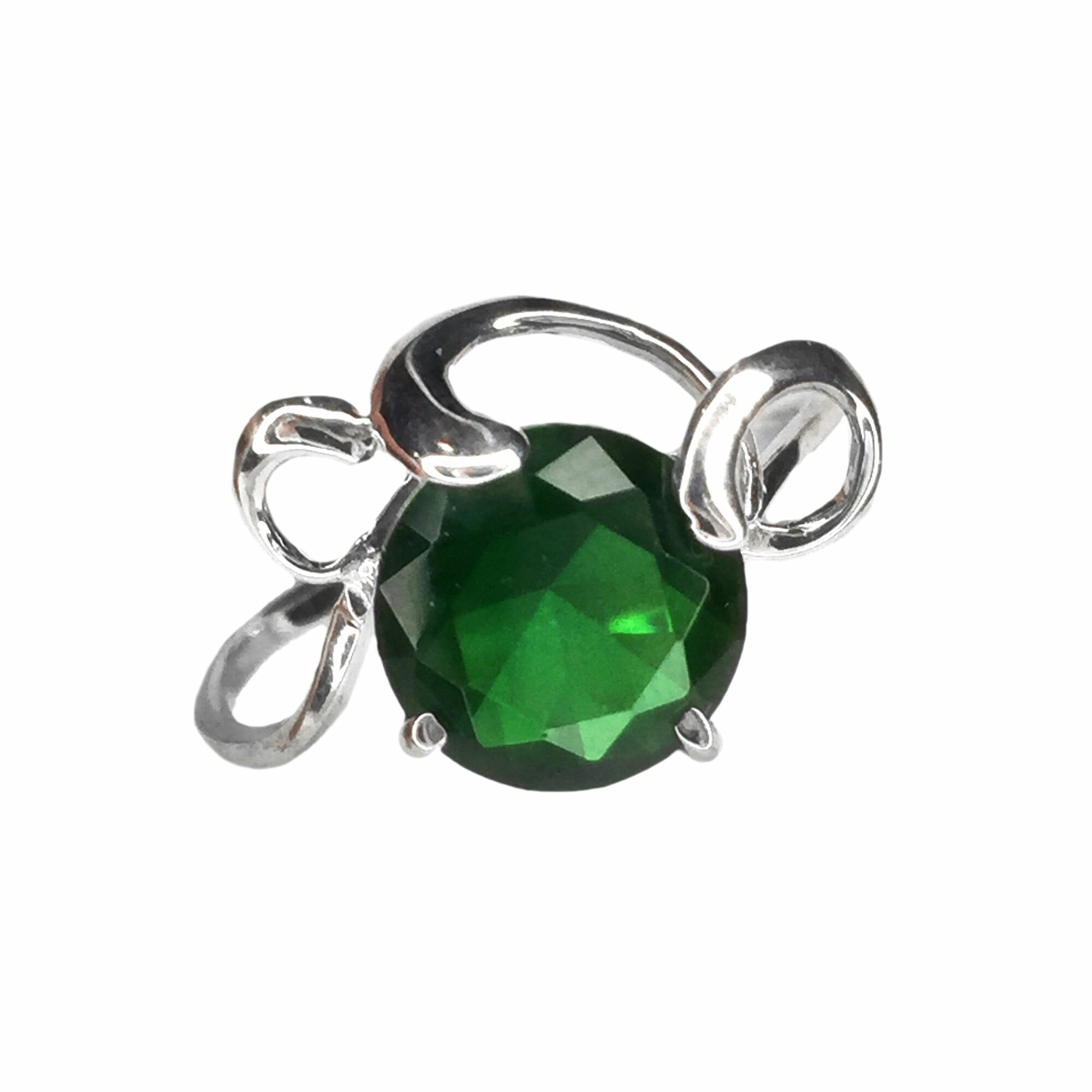 Кольцо тонкое, серебро, 925 проба, родирование, фианит, кварц