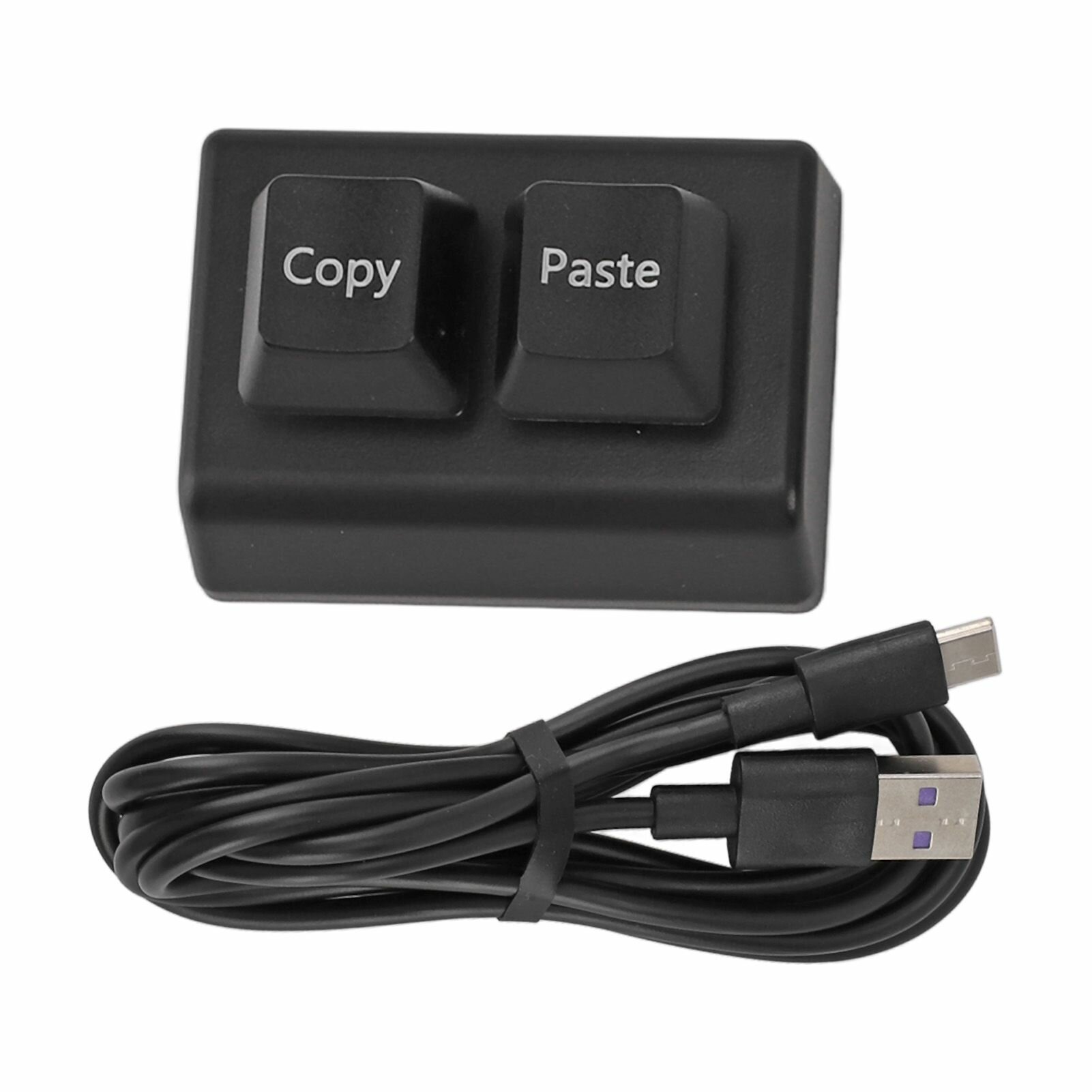 2-Клавишная программируемая клавиатура, USB-C, красный переключатель, копирование/вставка