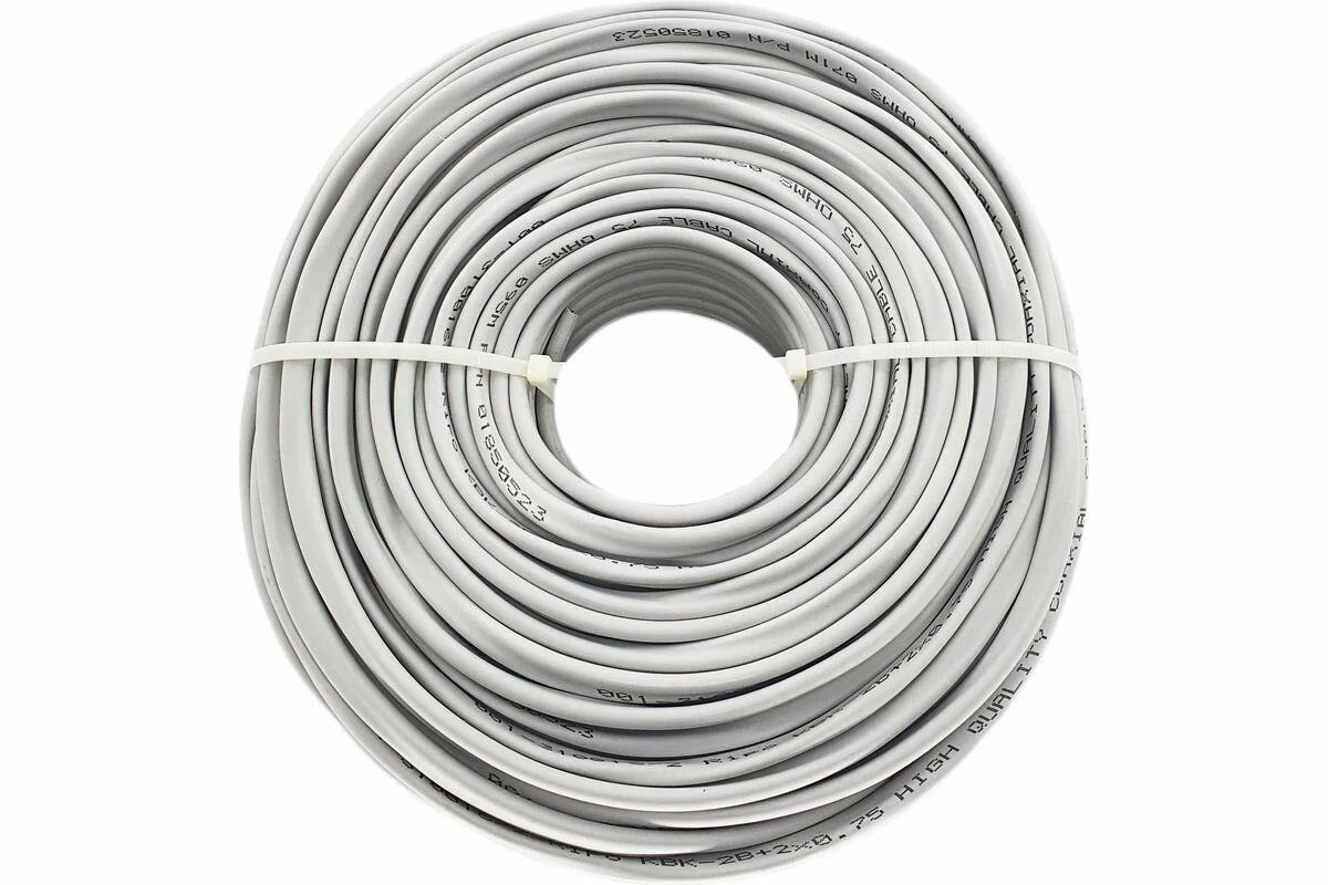 Кабель видеонаблюдения Ripo квк-2в+2x0,75 (в бухте) 001-310016/2