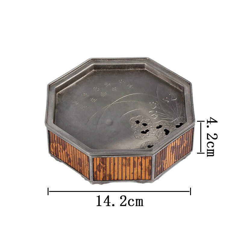 Чайник Ruorong Tea Art "Мэйфэй", восьмигранный, оловянный, с подшипником