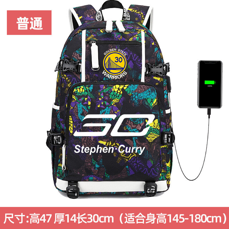 Рюкзак Carditon "Голден Стэйт Уорриорз", для школьников, светящийся