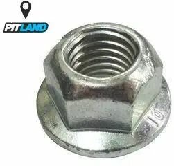 Гайка с фланцем М 6 * 8.0 DIN 6927 (высок, контр) оц. на мотоцикл, питбайк, эндуро.