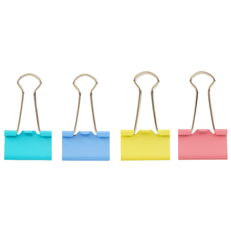 BAOKE BC1364, 48 Pieces, 25mm Colorful Long Tail Clips, Binder Clips, Office Supplies