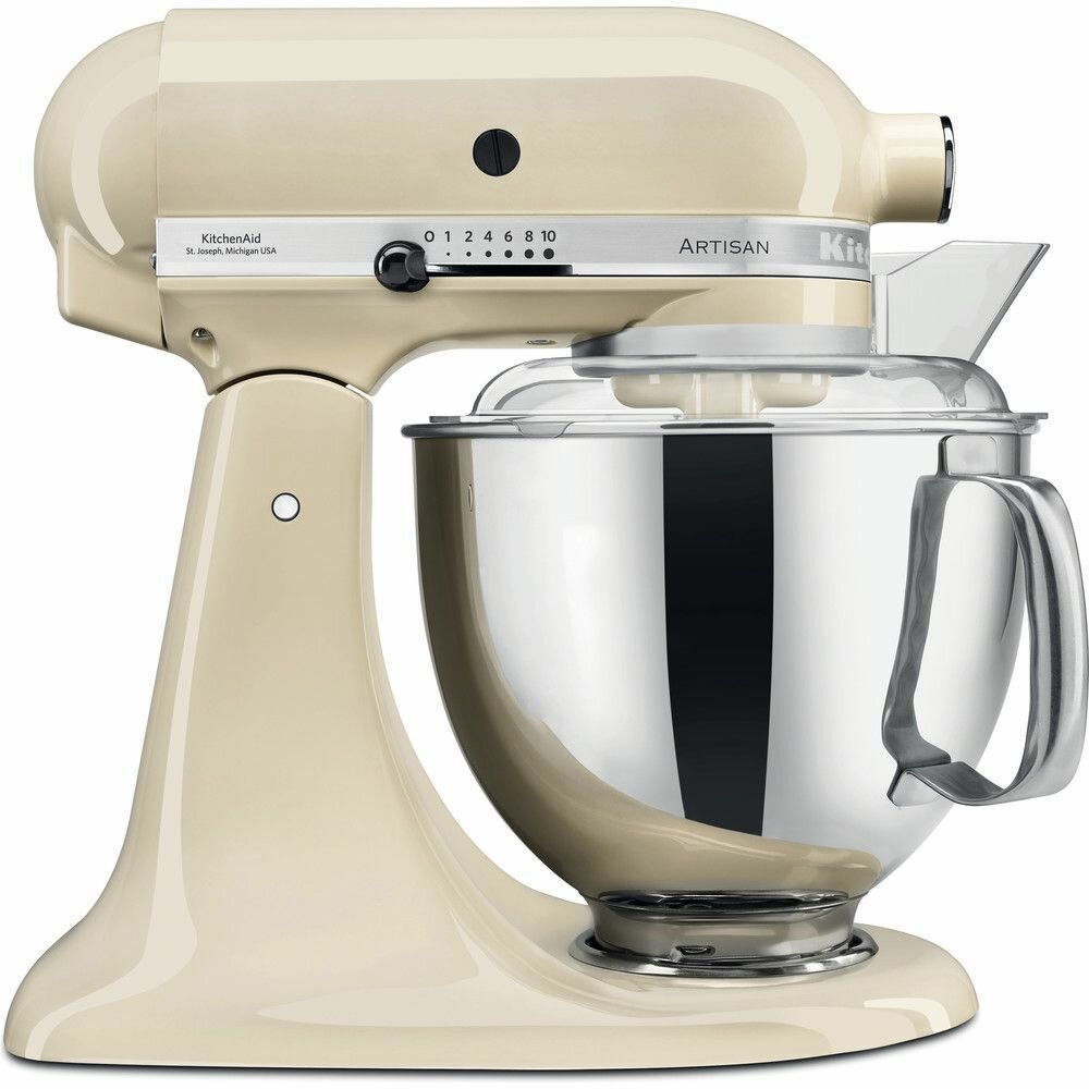 Миксер KitchenAid Настольный с откидным блоком Artisan 4.8 л, кремовый 5KSM175PSEAC