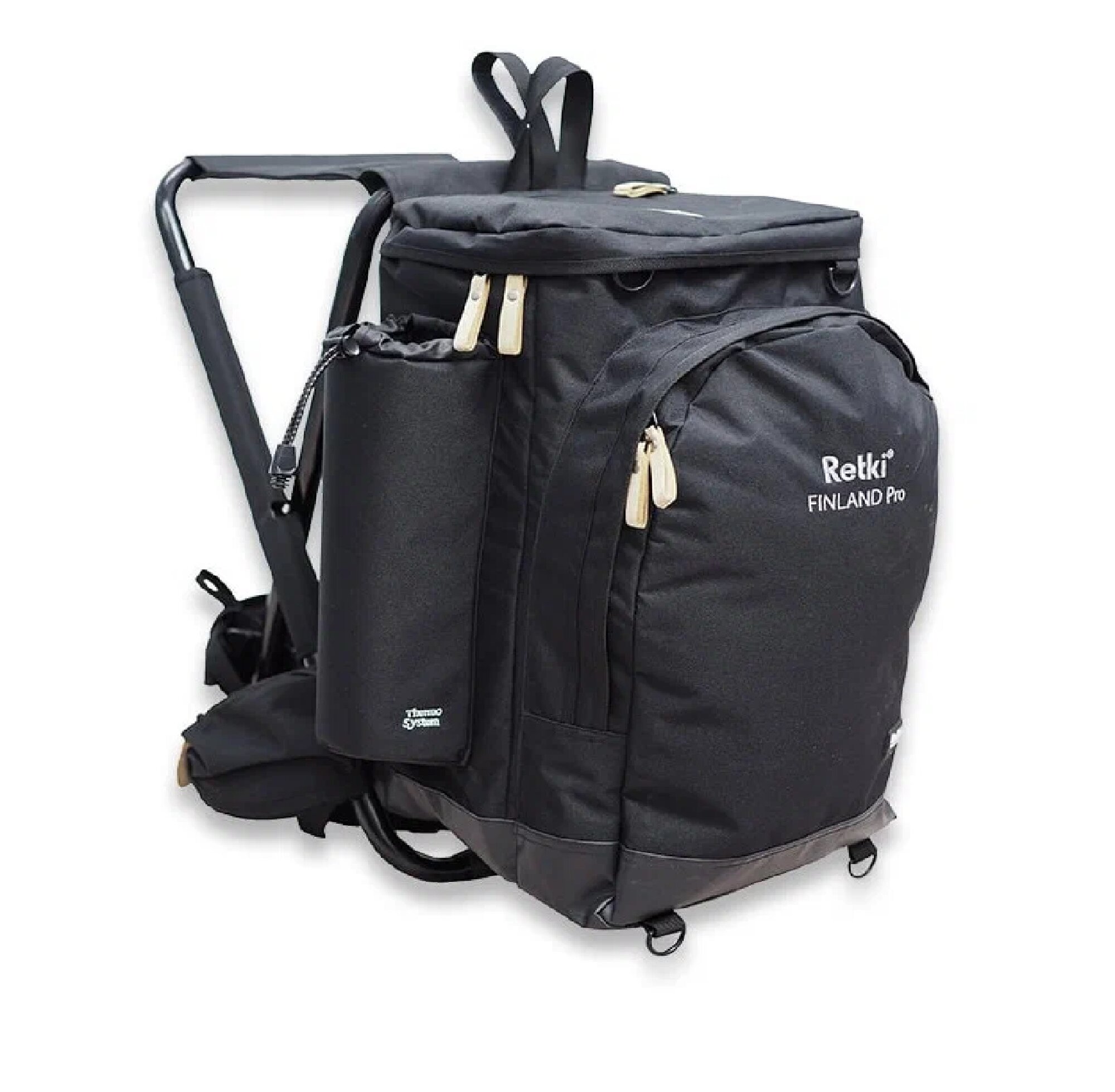 Рюкзак Retki PRO R5651, для охоты и рыбалки, складной стул, черный, 40л