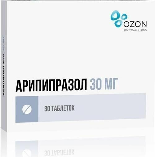 Арипипразол, таблетки 30 мг, 30 шт.