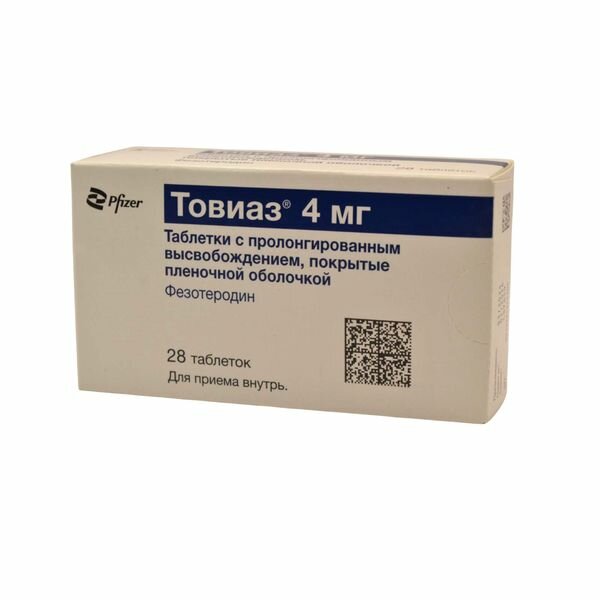 Товиаз таблетки с пролонгированным высвобождением п/о плен. 4мг 28шт