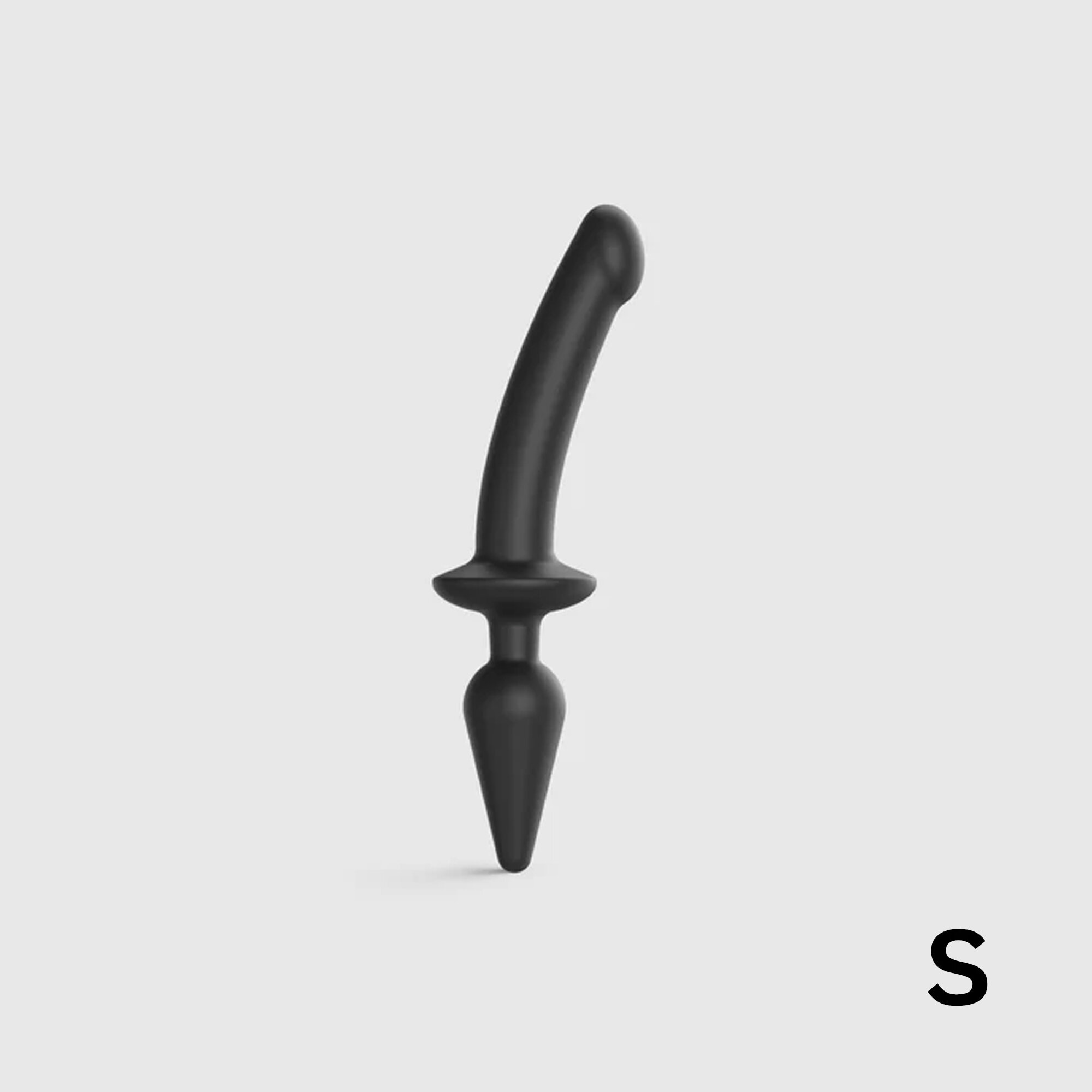 Фаллоимитатор Strap-On-Me Switch Plug-In Semi-Realistic черный (S - 12.8, Ø 2.8 см)