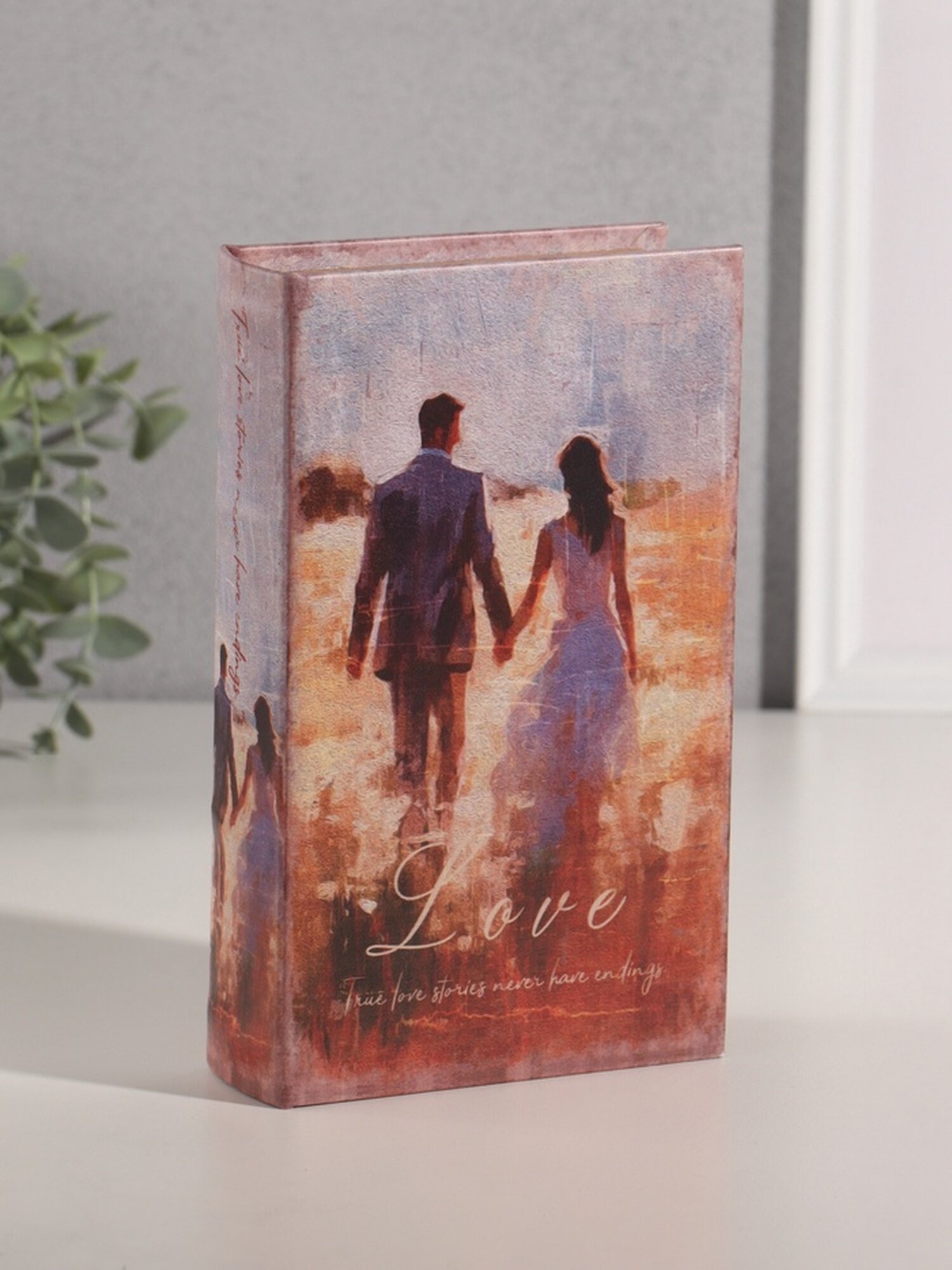 Шкатулка книга-сейф «Любовь» дерево, искусственная кожа, 21×13×5 см