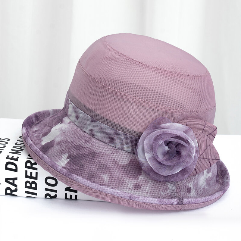 Шляпа "Мать среднего возраста", женская, светло-фиолетовая, размер M