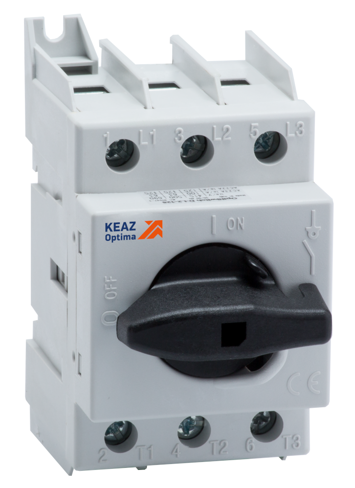 Выключатель нагрузки КЭАЗ OptiSwitch DI-80-3 трехполюсной, 80А, 690В, 332068 / разъединитель