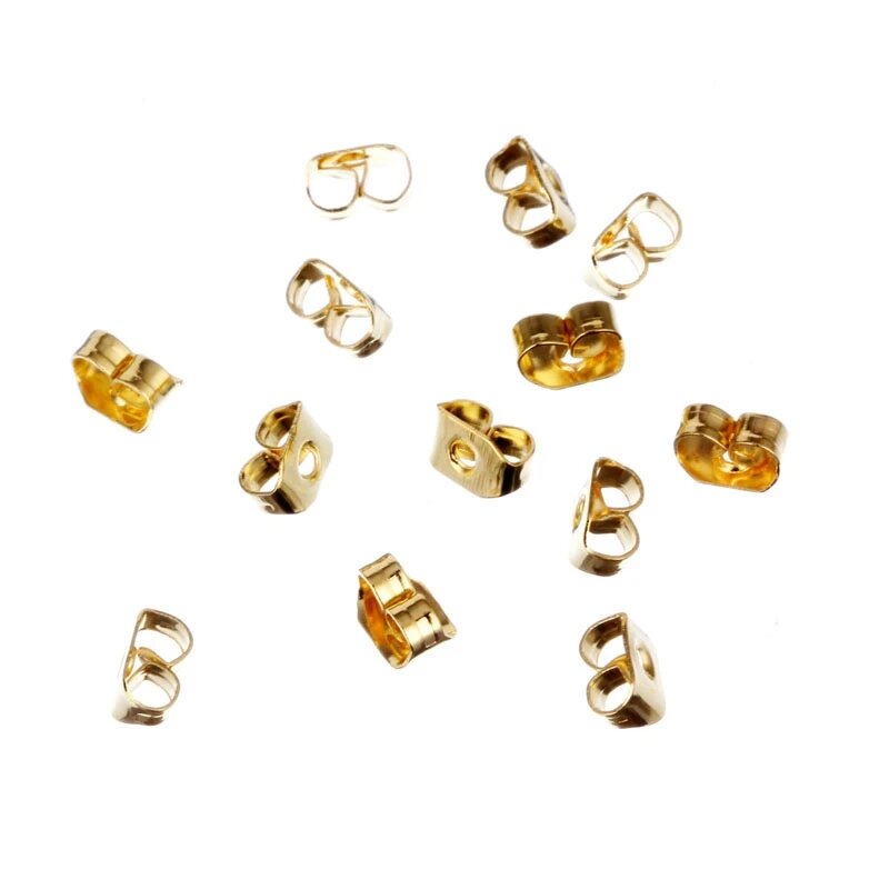 300 шт./упаковка, металлические заглушки для сережек, 5 мм