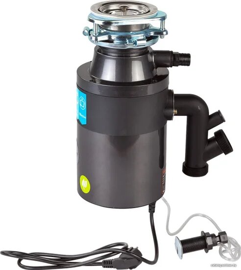 Измельчитель пищевых отходов Bort Titan 4000, электрический, 390 Вт, 2800 об/мин, пневмокнопка, камера 1.2 л