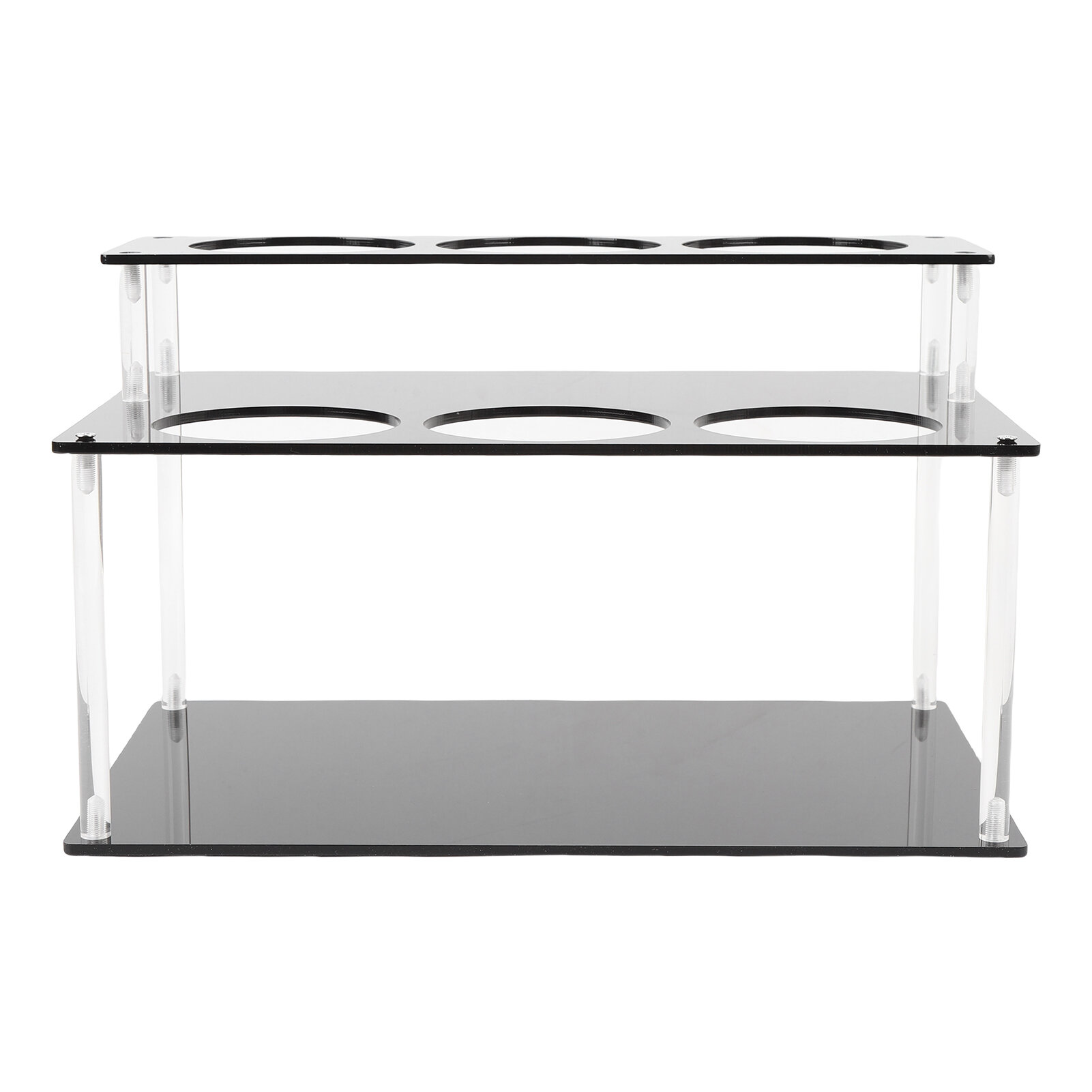 Держатель бутылки сиропа подставка акрилового 2 -уровневого многофункционального сборочного держателя сиропа подставка для кухни для кухни