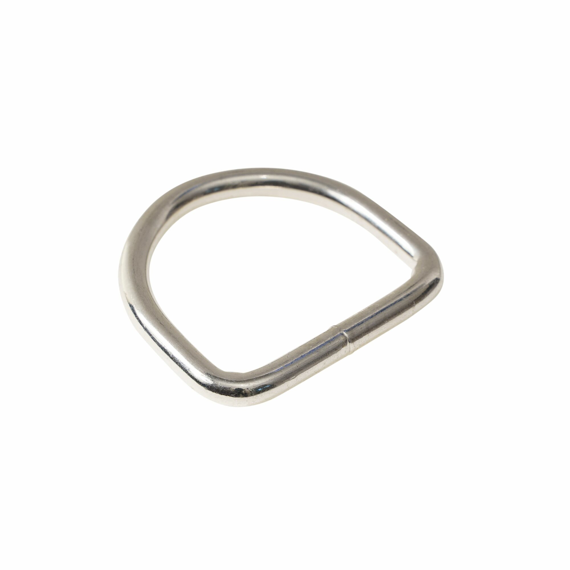 Полукольцо для рукоделия ZooOne, сталь, никель, толщина 6 мм, ширина 45 мм, 4520S-45-NP