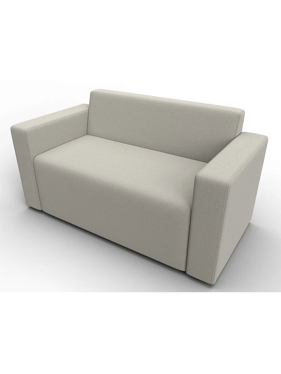 Маленький прямой диванчик для кухни Пальмира, 143х71х74 см, нераскладной, рогожка