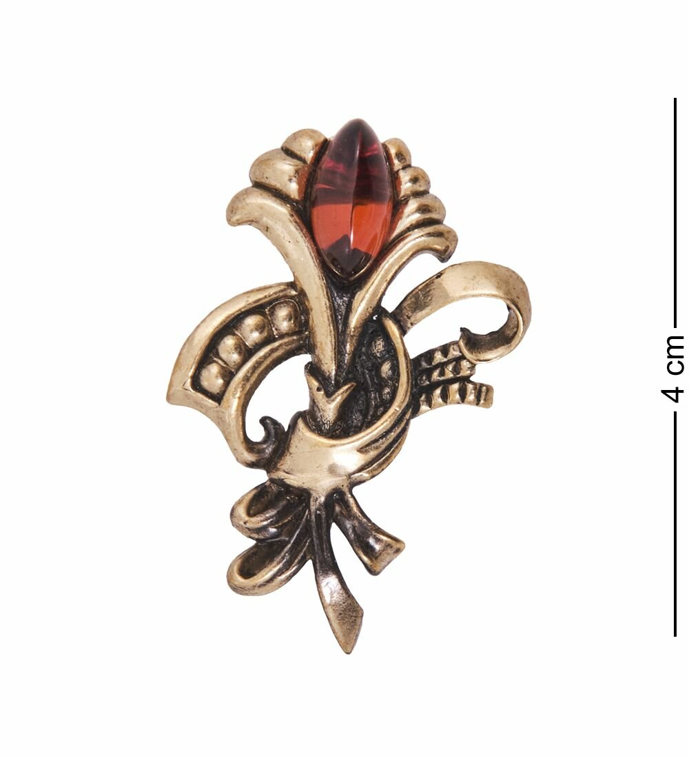 Брошь, янтарь синтетический