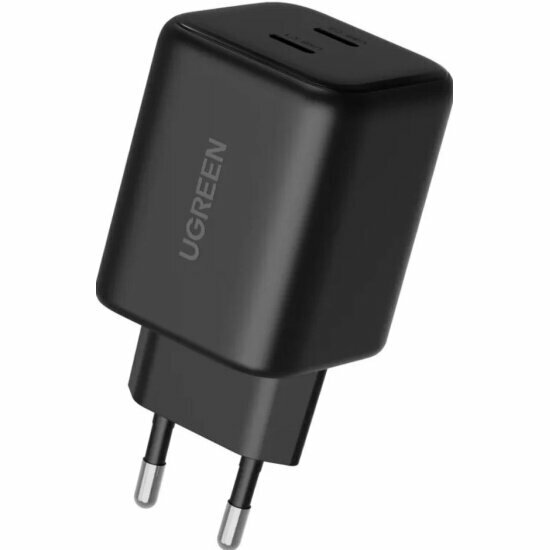 Сетевое зарядное устройство Ugreen X525 45Вт, 2USB-C, черный(65057)