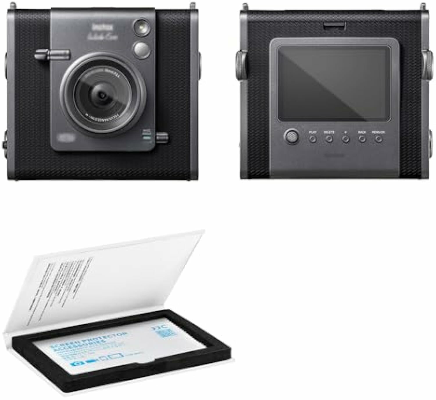 JJC Защитное стекло для экрана фотоаппарата (2+4 шт) для Fujifilm Instax WIDE EVO 0.3 мм 9H HD + защита линз