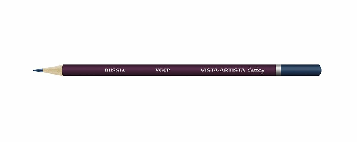 Карандаш 6 штук цветной художественный "VISTA-ARTISTA" "Gallery" VGCP заточенный 512 Индиго (Indigo)