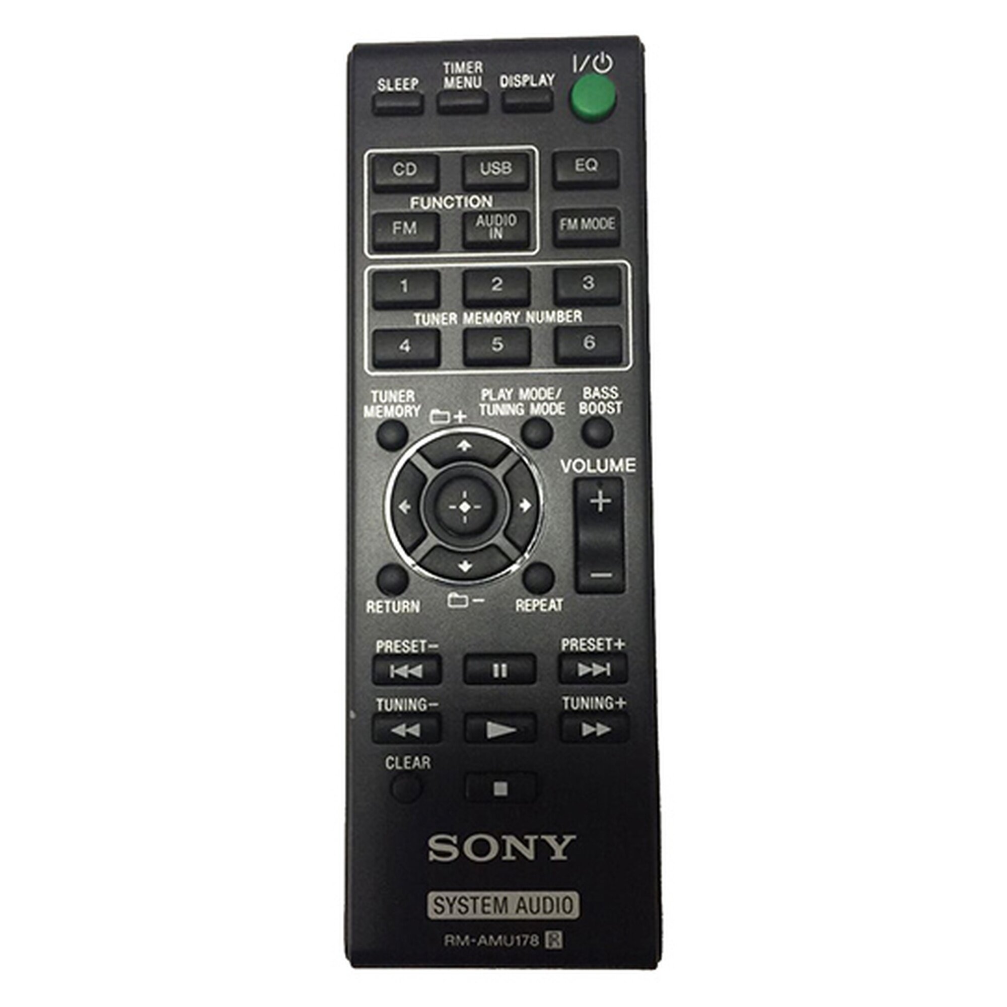 Пульт ДУ Sony RM-AMU178, для музыкальных центров Sony CMT-S20/CMT-S20B