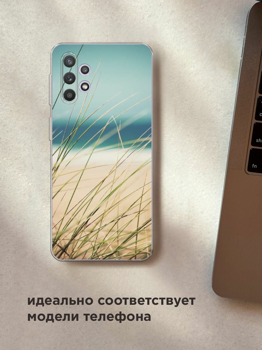 Чехол на Samsung Galaxy A32 / Самсунг Галакси А32 с принтом "Морской пляж" — фото 1