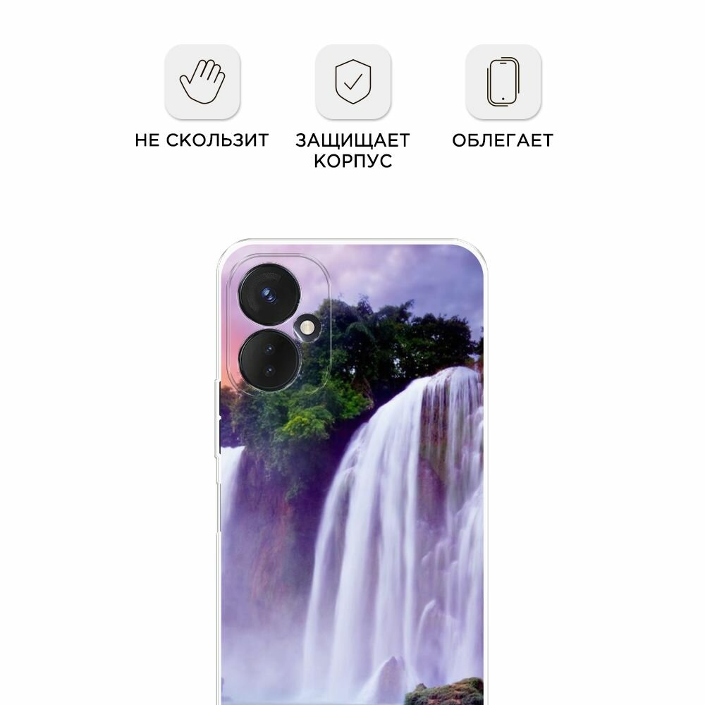 Чехол на Tecno Spark 9 Pro / Техно Спарк 9 Про с принтом водопад 10 — фото 1
