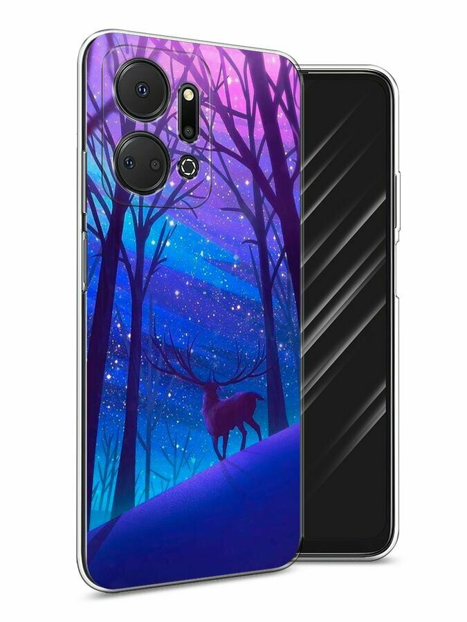 Чехол на Honor X7A/X7A Plus / Хонор Х7А/Х7А Плюс с принтом "Северный олень"