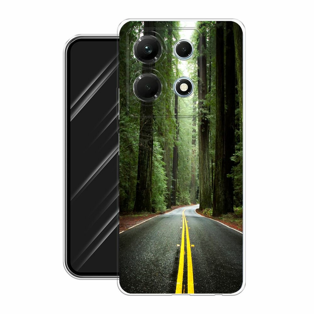 Чехол на Infinix Note 30 4G / Инфиникс Нот 30 4G с принтом "Лес 17" — фото 1