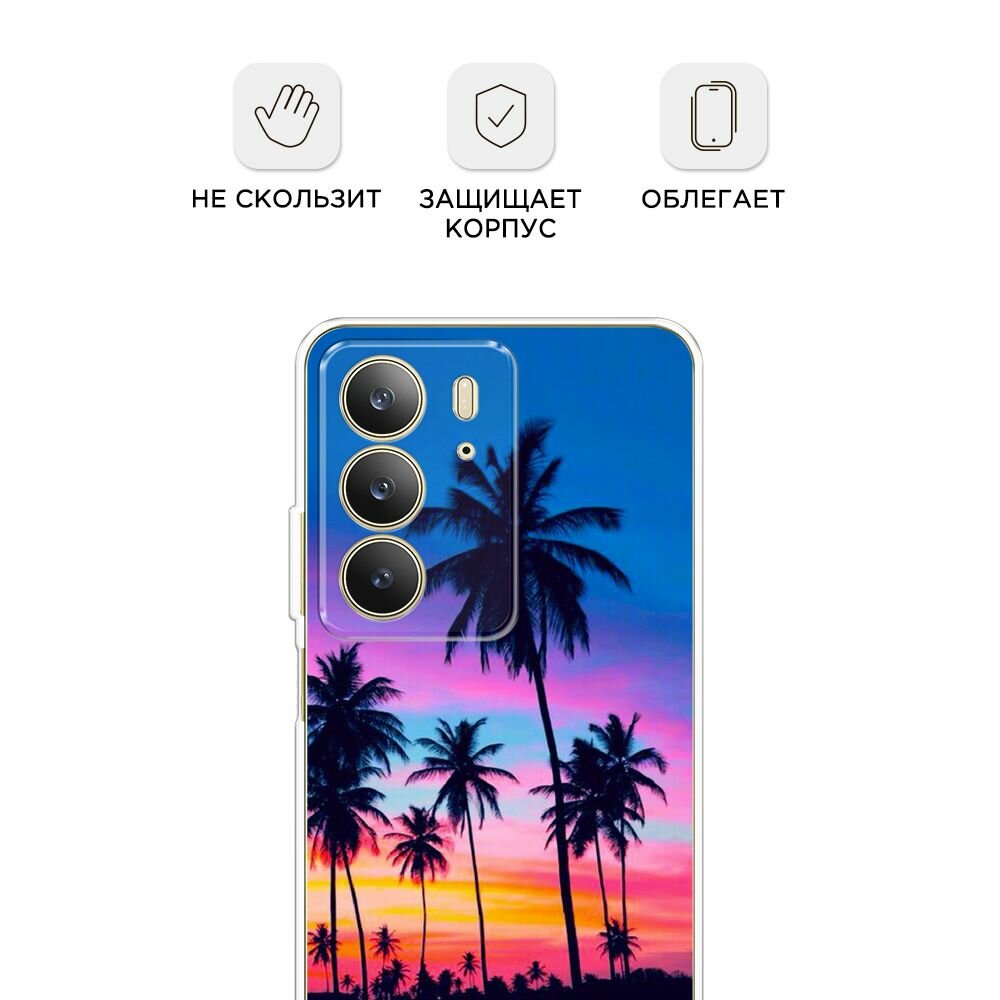 Силиконовый чехол на Realme C75 4G / Реалми C75 4G с принтом "Закат 5" — фото 1