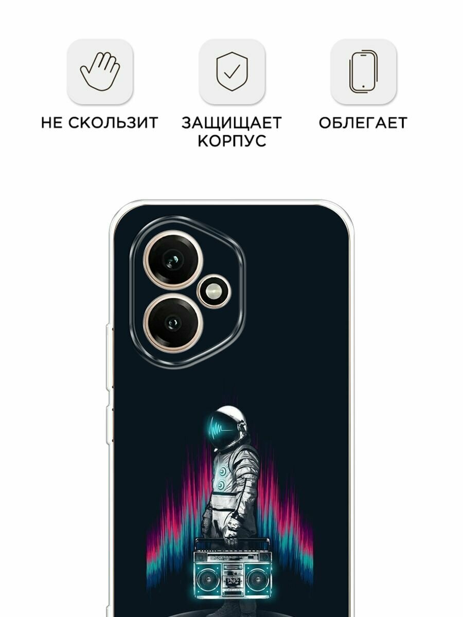 Чехол на Honor 400 / Хонор 400 с принтом "Космическая вечеринка" — фото 1