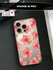 Чехол на Apple iPhone 16 Pro / Айфон 16 Про с принтом "Pink flowers"